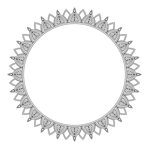 Round border Royalty Free Vector Image - VectorStock