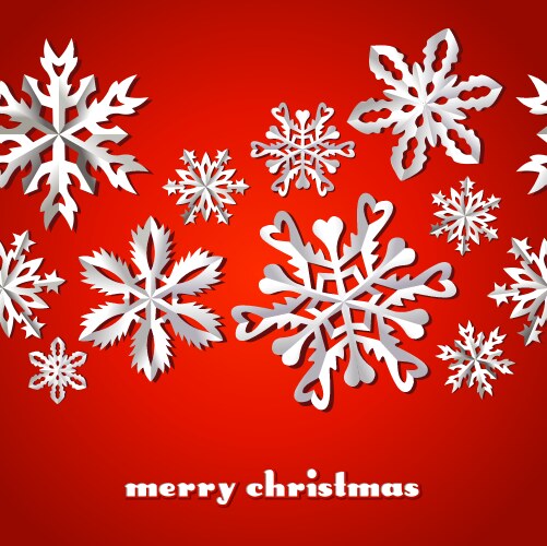 Decorative shapes christmas postcard background Vector Image