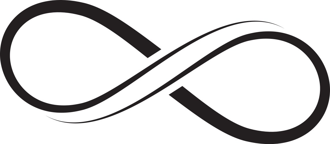 Infinity sign icon Royalty Free Vector Image - VectorStock