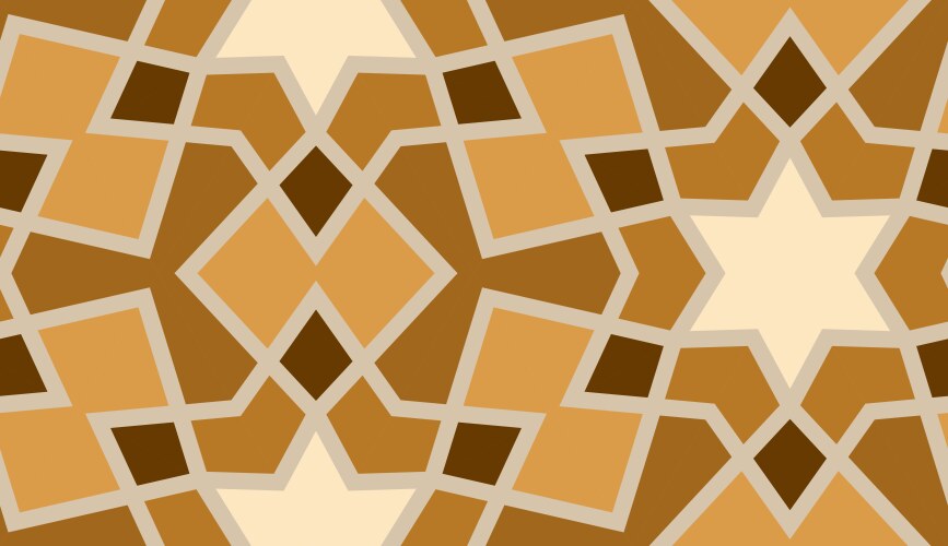 Arabic seamless girih pattern with classic islamic