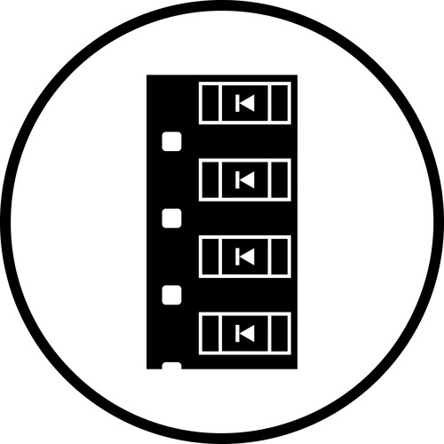 Diode smd component tape icon Royalty Free Vector Image