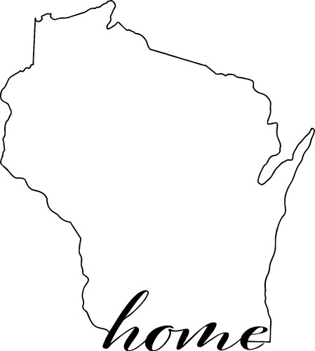 Wisconsin State Outline Vector Images (over 650)