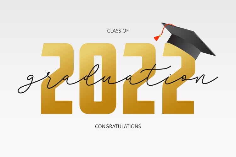 Graduation ceremony poster template Royalty Free Vector