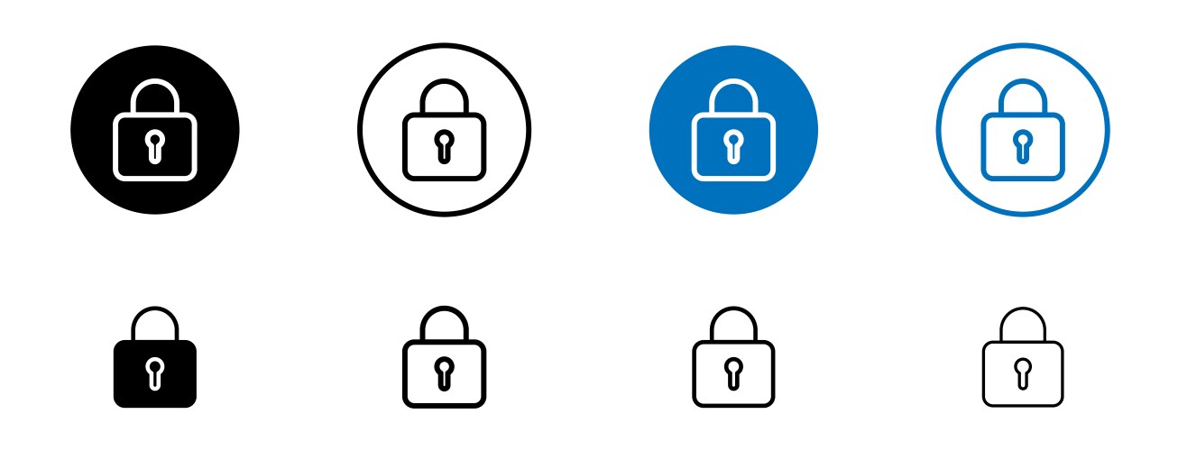 Lock icon Royalty Free Vector Image - VectorStock