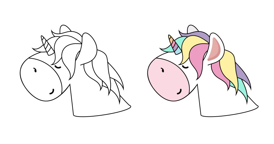 Unicorn Outline Vector Images (over 5,900)