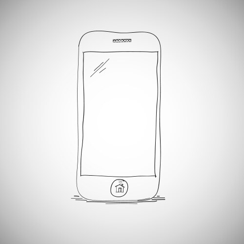 Cellphone Sketch Vector Images (over 2,600)