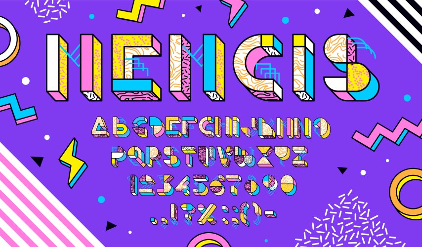 90s Font Vector Images (over 2,900)