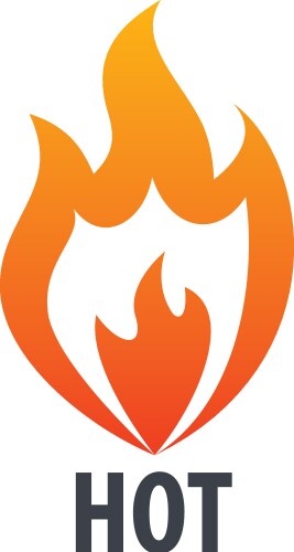 Fiery Basketball Logo Royalty Free Vector Image
