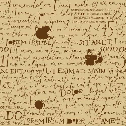 Seamless pattern with capital and initial letters Vector Image