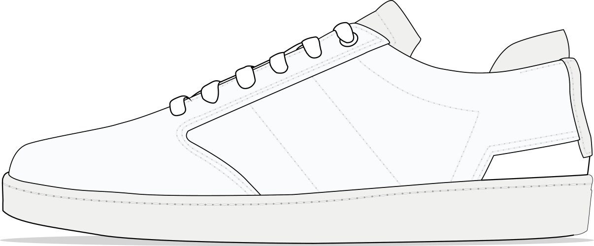 Basic sneaker low Royalty Free Vector Image - VectorStock