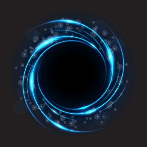 Round blue light Royalty Free Vector Image - VectorStock