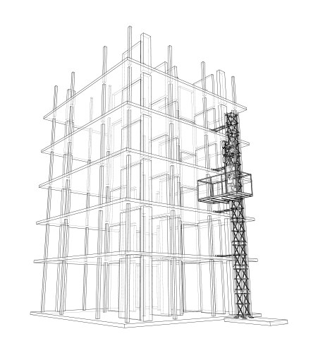 Tall Building Blueprint Vector Images (over 160)