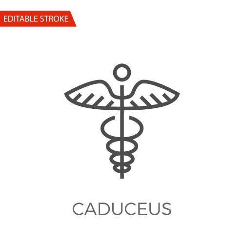 Medical caduceus sign image Royalty Free Vector Image