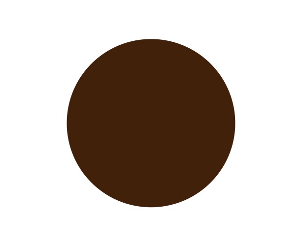 Circle shape outline stroke brown symbol Vector Image