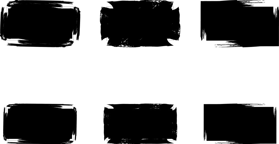 Horizontal rectangle shape filled bold Royalty Free Vector