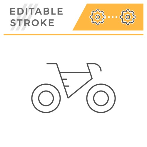 Productive working cycle time icon line outline Vector Image