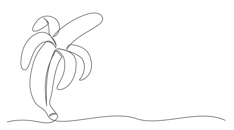 Banana line drawing Vector Images & Graphics for Commercial Use ...