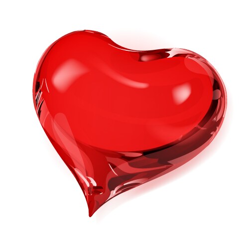 Transparent heart Royalty Free Vector Image - VectorStock