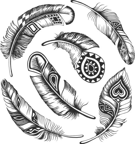 Circle Feather Vector Images (over 9,800)