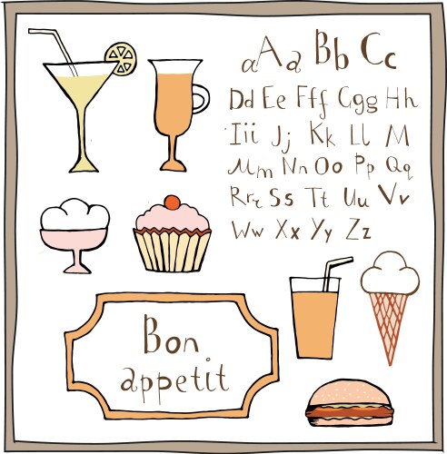 Food Calligraphy Vector Images (over 23,000)