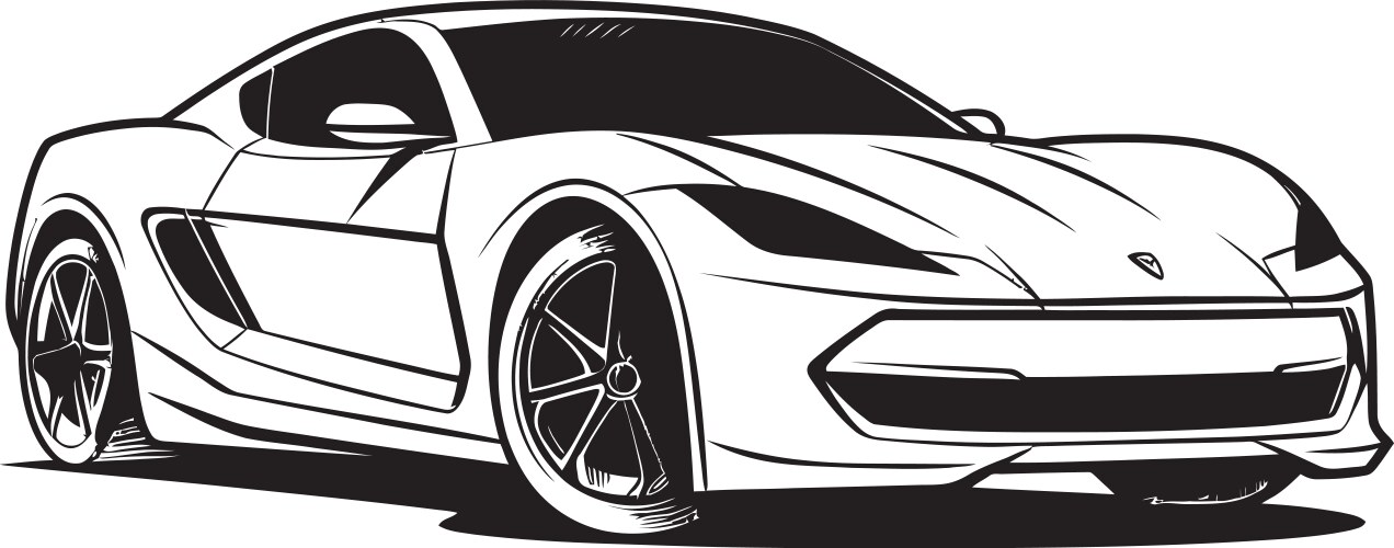Supercar Drawing Vector Images (over 430)