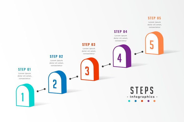 Infographic milestone map template visualize data Vector Image Infographic milestone map template visualize data Vector Image