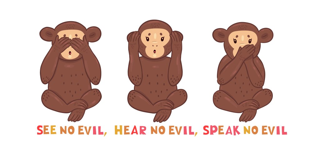 Hear no Speak Vector Images (over 230)