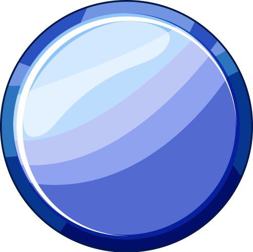 Web round game button cartoon Royalty Free Vector Image