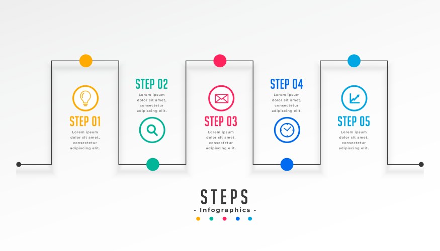 Infographic milestone map template visualize data Vector Image Infographic milestone map template visualize data Vector Image