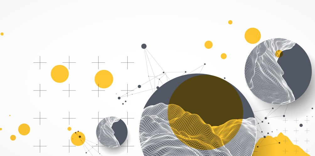 Modern science technology abstract background Vector Image