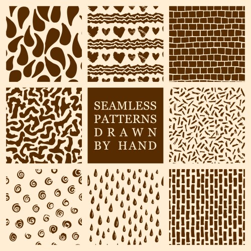 Seamless ornament patterns Royalty Free Vector Image