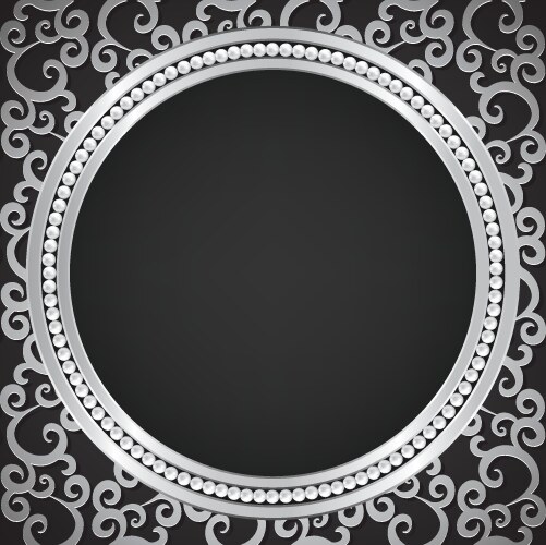 Pearl border Royalty Free Vector Image - VectorStock