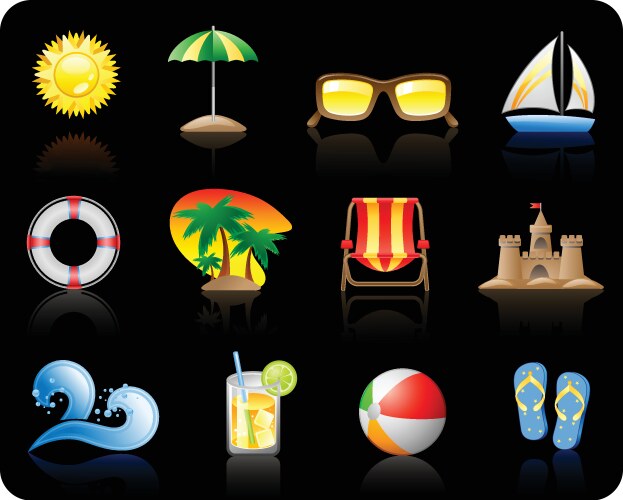 Beach Icons Vector Images (over 270,000)