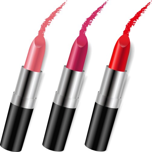 Lipstick set Royalty Free Vector Image - VectorStock