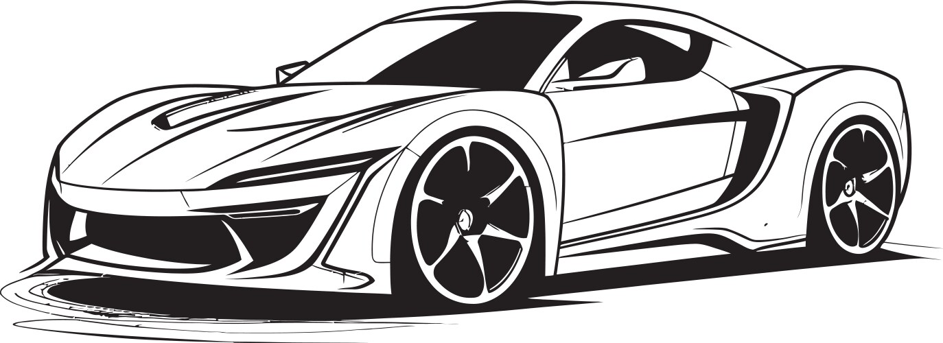 Supercar Drawing Vector Images (over 430)