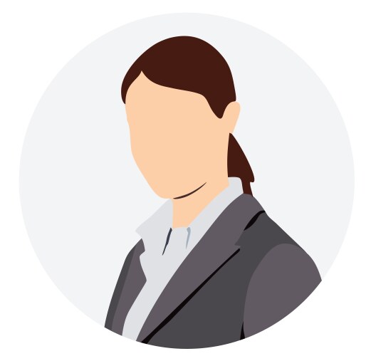 Business lady avatars profile id images cv head Vector Image