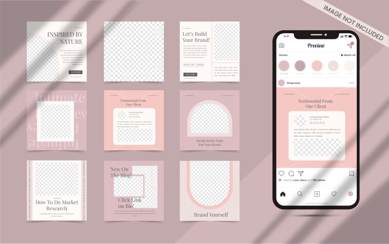 Instagram Layout Vector Images (over 5,500)