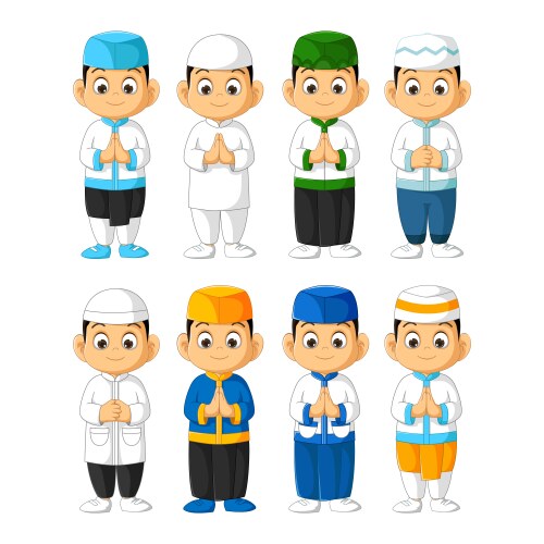 Funny boy singing cartoon Royalty Free Vector Image