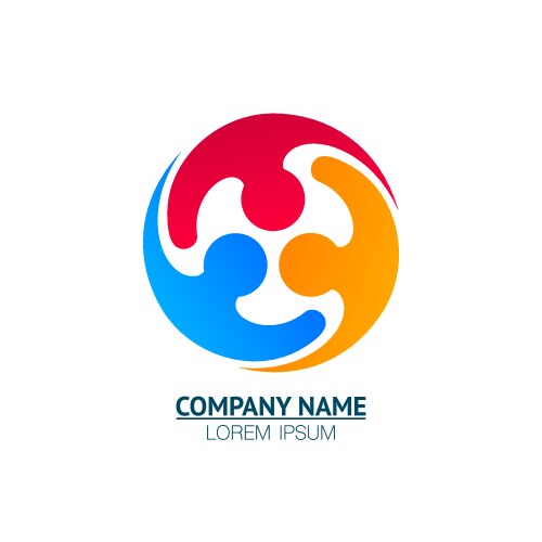 Community logo design template Royalty Free Vector Image