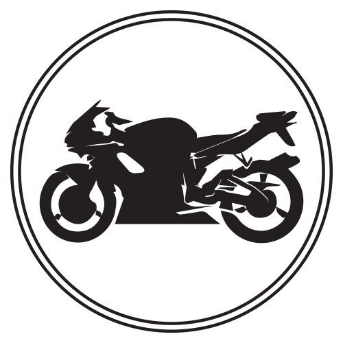 Motorbike icon symbol Royalty Free Vector Image