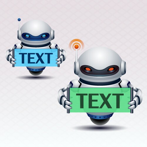Modern realistic bot avatar in white color Vector Image