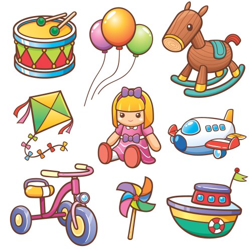 Toys Royalty Free Vector Image - VectorStock