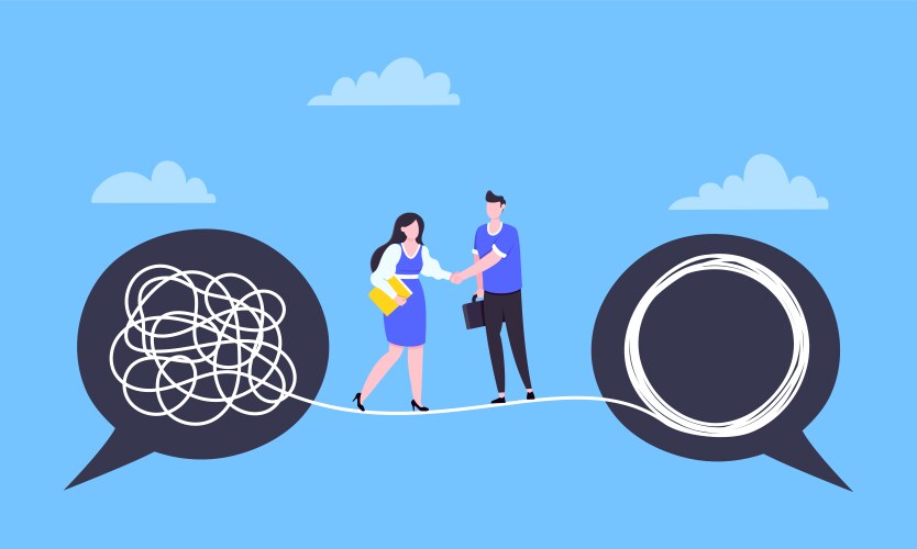 Understanding problem solution simplify challenge Vector Image