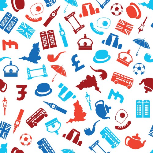 England london uk seamless background Royalty Free Vector