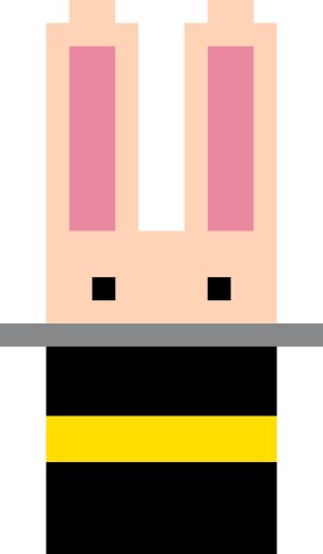 8 bit pixel rabbit head – Royalty-Free Vector | VectorStock