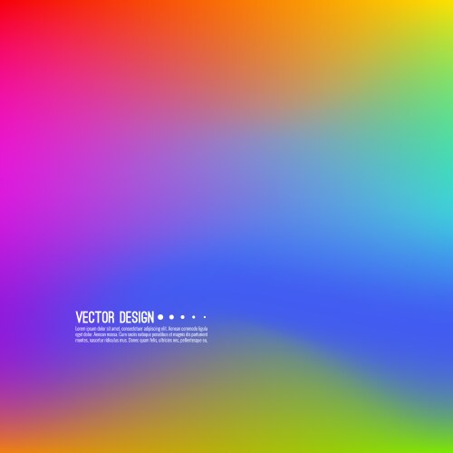 Rainbow color gradient mesh background trendy Vector Image