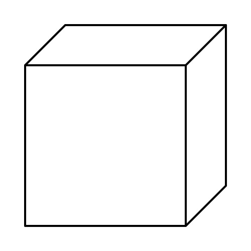 Rectangle shape symbol black and white Royalty Free Vector