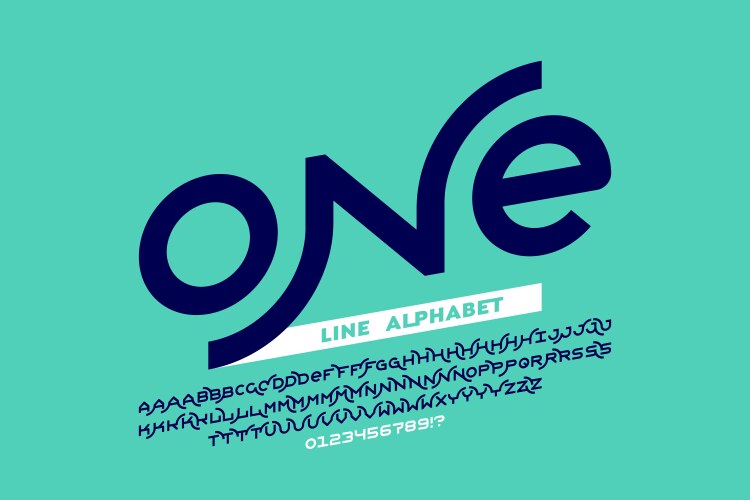Hand written brush script lettering font Vector Image