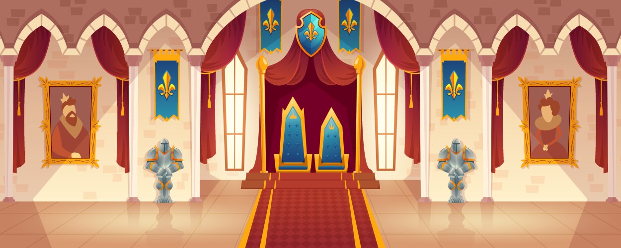 Castle hall Royalty Free Vector Image - VectorStock