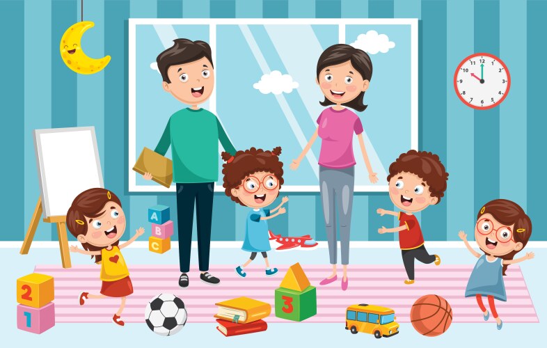 Preschool children Royalty Free Vector Image - VectorStock